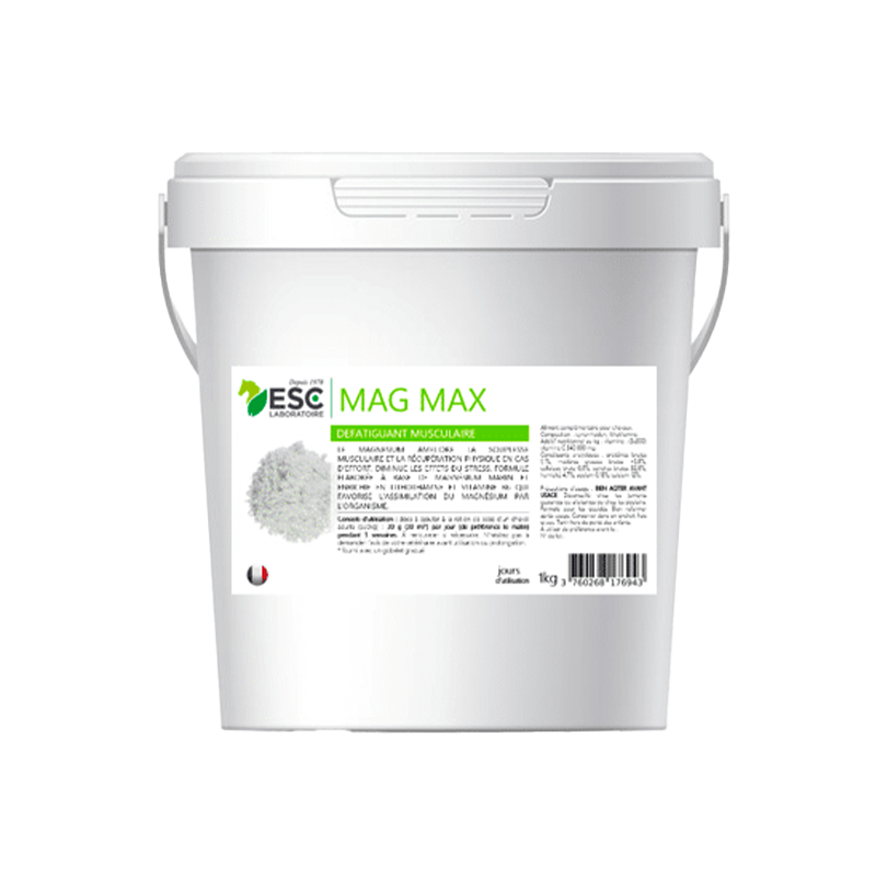 Complément alimentaire Mag Max défatiguant musculaire ESC Laboratoire ...