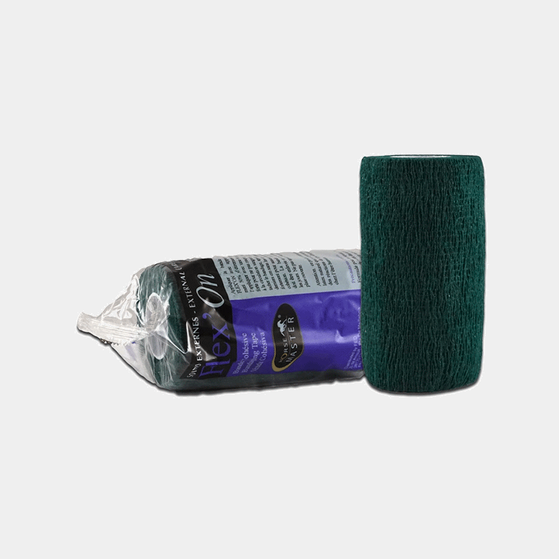 Bande de soin cohésive élastique multi-usage Flex'on vert foncé Horse ...